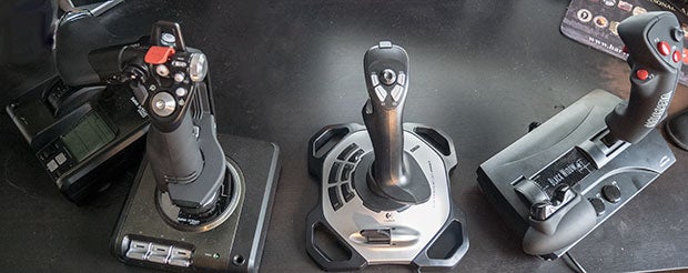 A Clash Of Shafts: Three Flight Sticks Compared | Rock Paper Shotgun