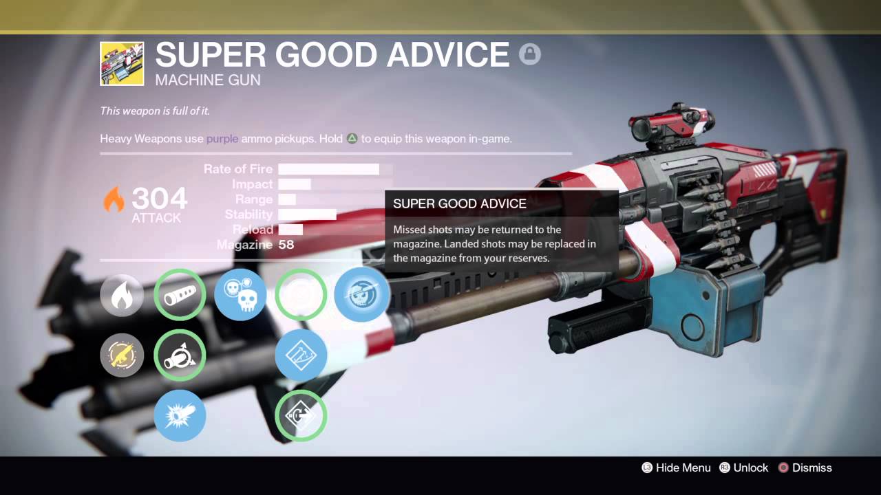 Destiny Super Good Advice
