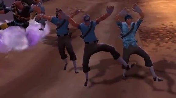 Team Fortress 2 players beat team of bots using a conga line ...