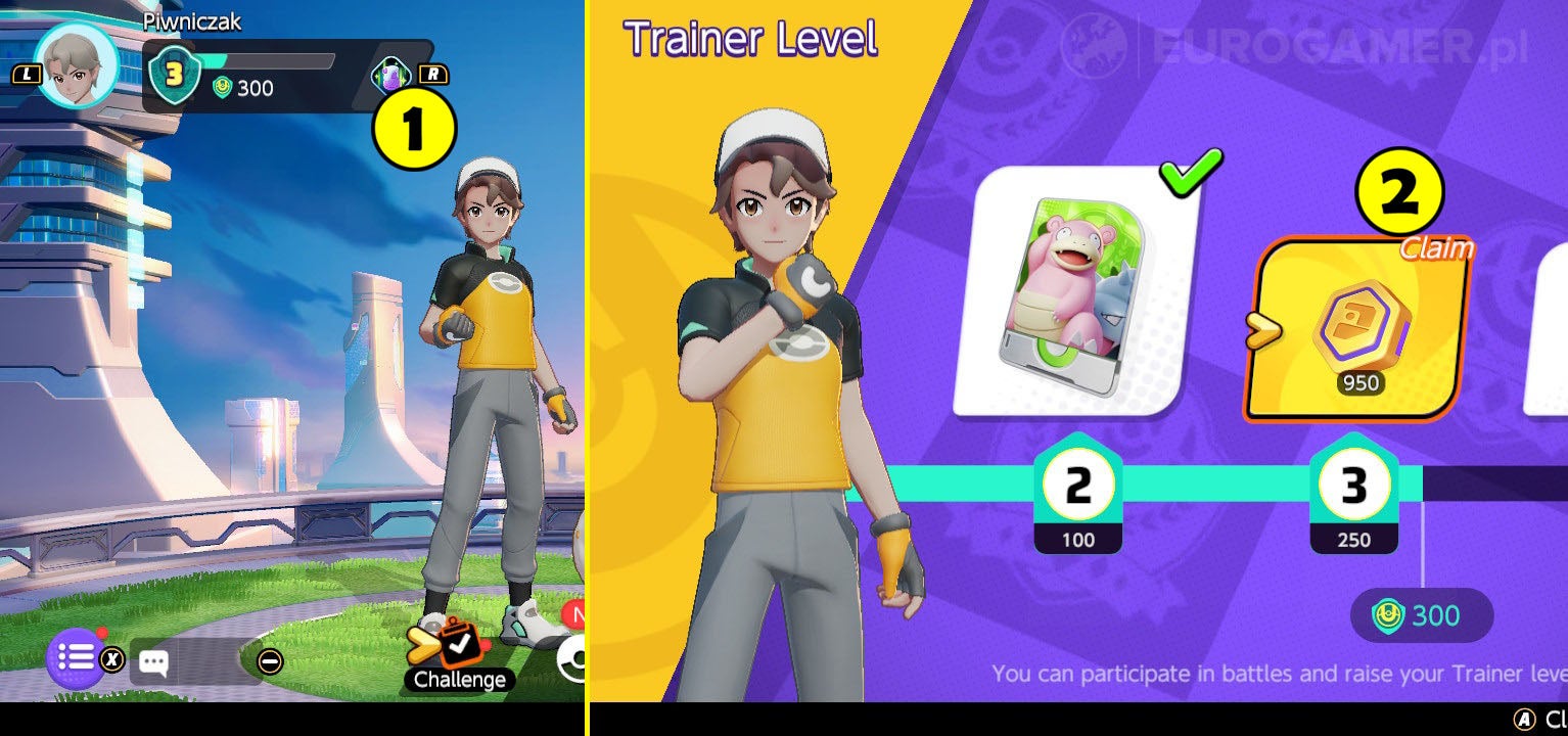 Pokemon Unite - Trainer Level: nagrody, Battle Points | Eurogamer.pl