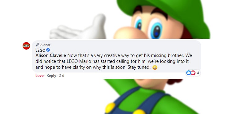 Lego Super Mario has started crying out for Luigi | Eurogamer.net