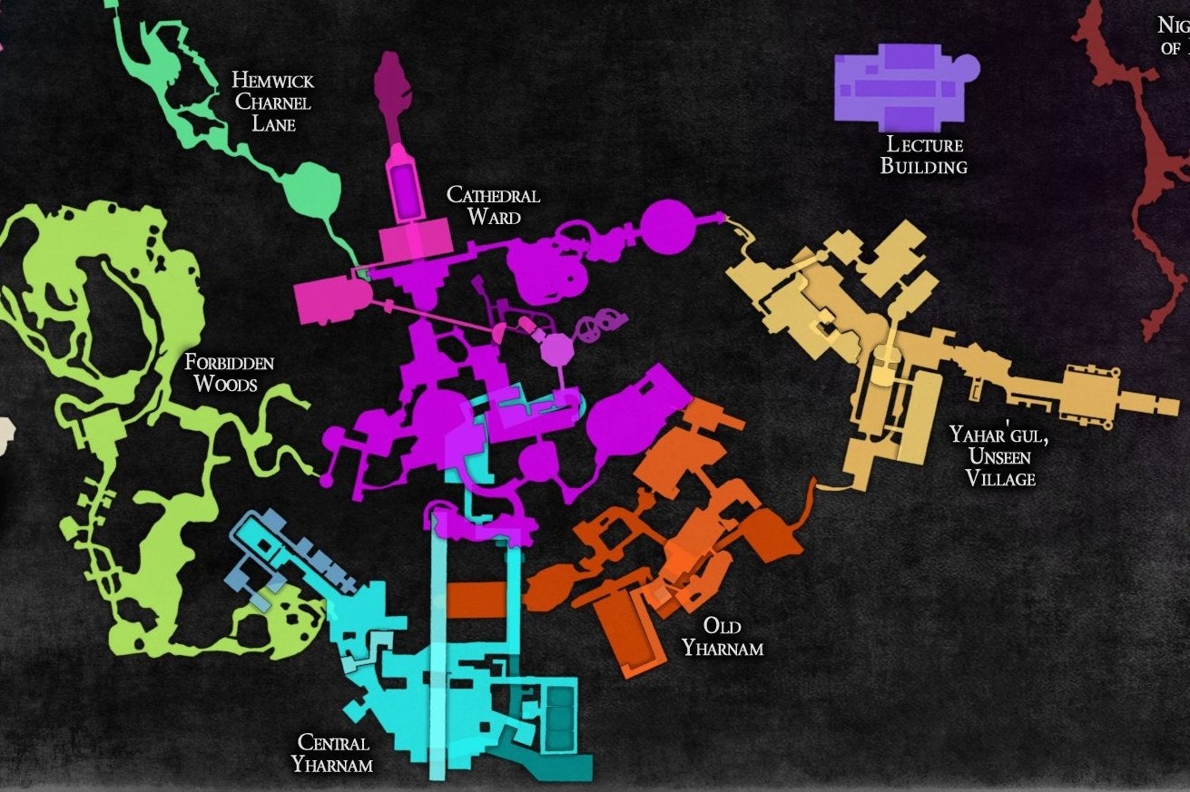 Así es el mapa completo de Bloodborne | Eurogamer.es