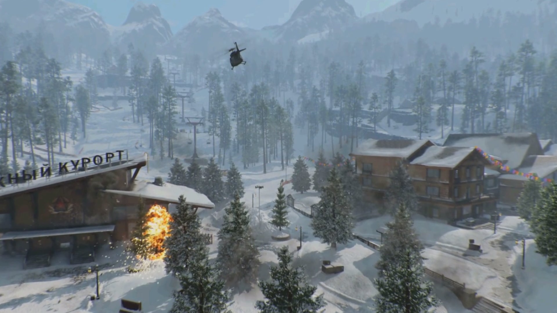 This might be a snowy peek at Warzone's new map in Black Ops Cold War ...