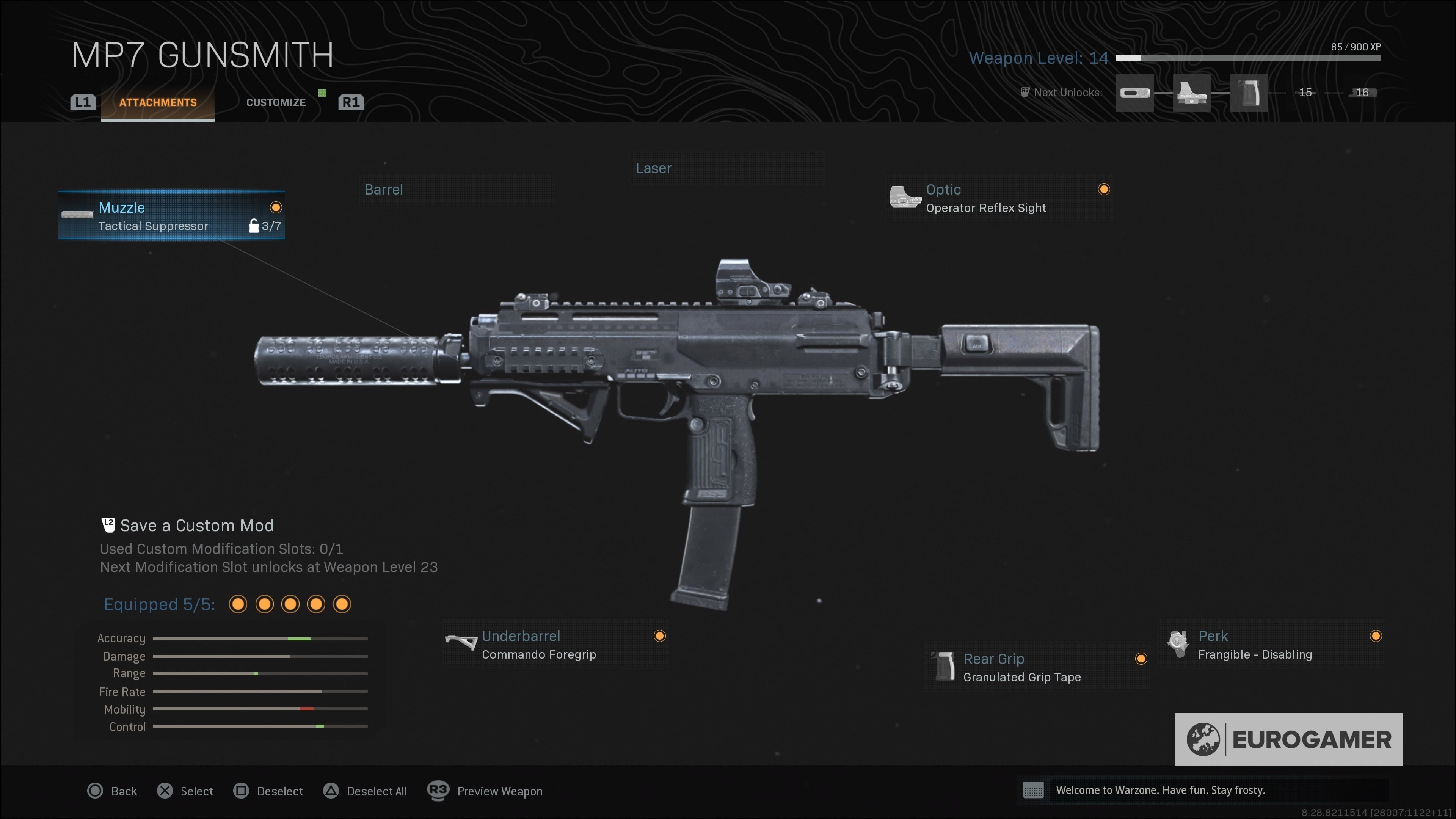 Mp7 Mw3 Class Setup