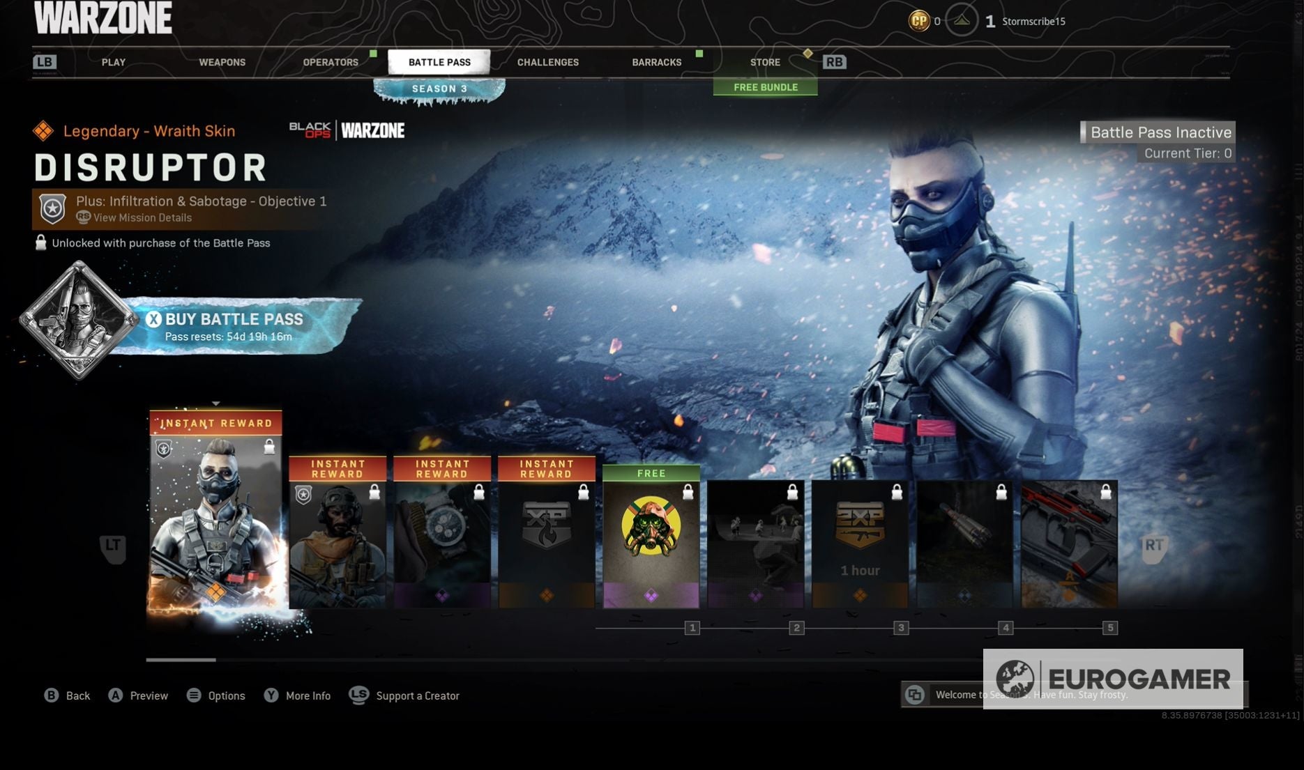 Black Ops - Cold War: Warzone Season 3 Battle Pass skins and Operators ...