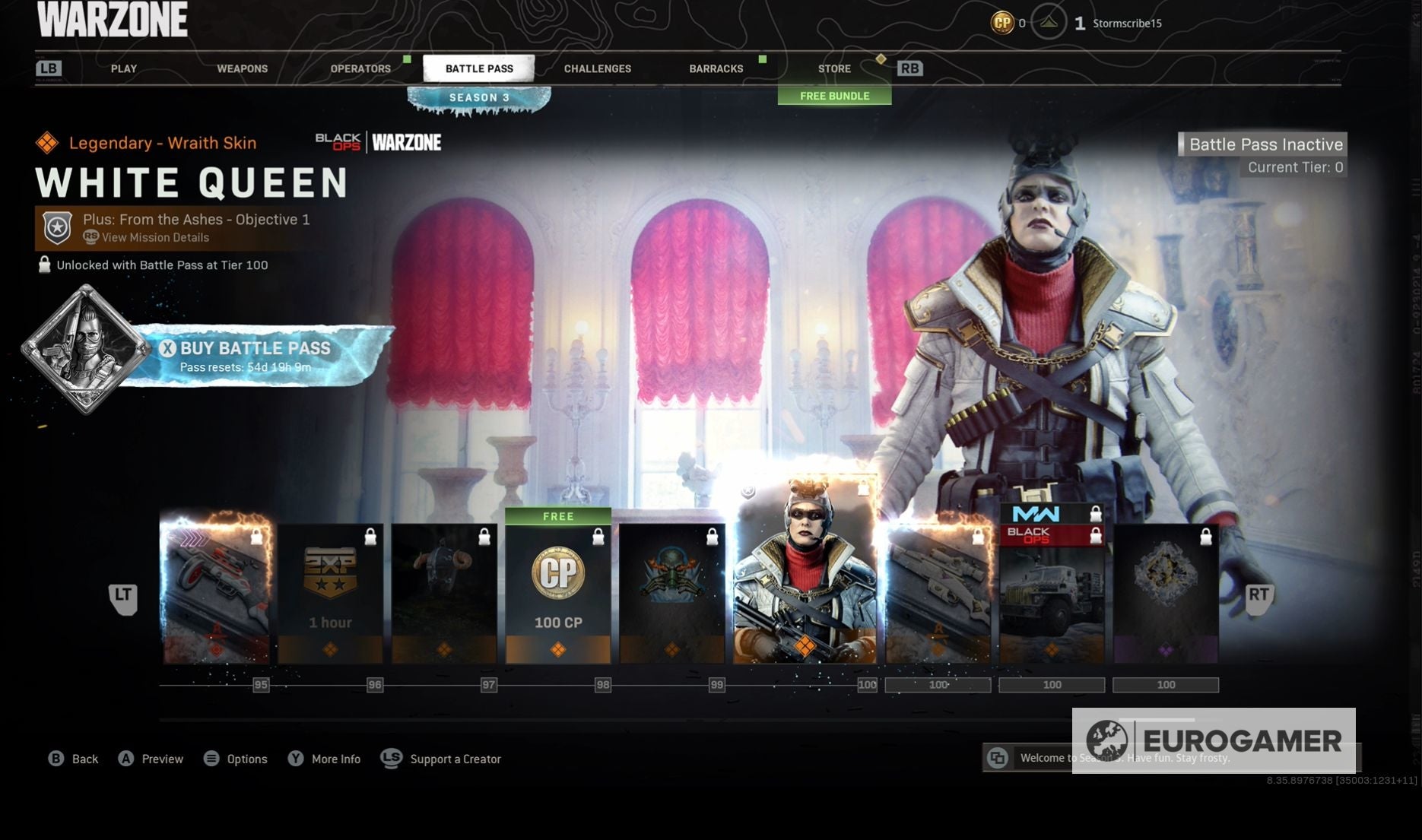 Black Ops - Cold War: Warzone Season 3 Battle Pass skins and Operators ...