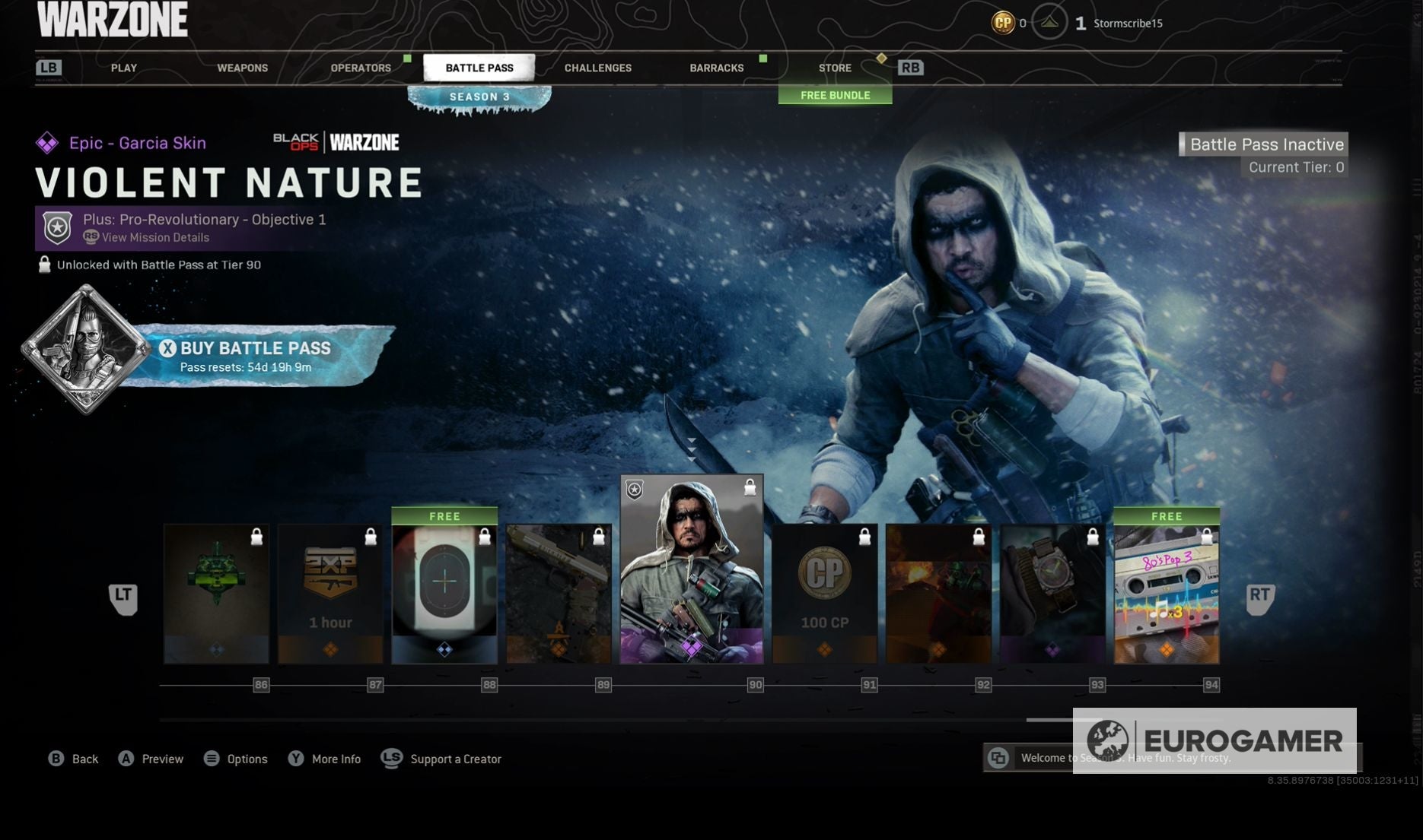 Black Ops - Cold War: Warzone Season 3 Battle Pass skins and Operators ...