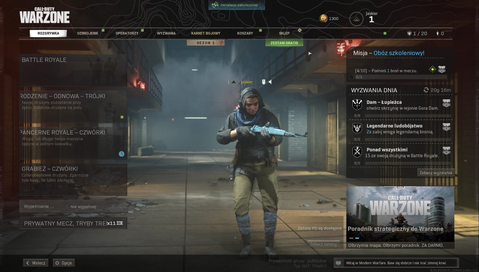 Call of Duty Warzone - dlaczego mam 1 poziom, reset levelu | Eurogamer.pl