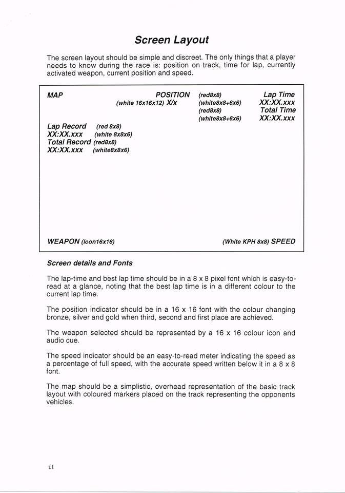 The original WipEout design document revealed | Eurogamer.net