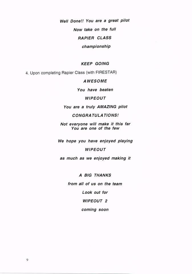 The original WipEout design document revealed | Eurogamer.net