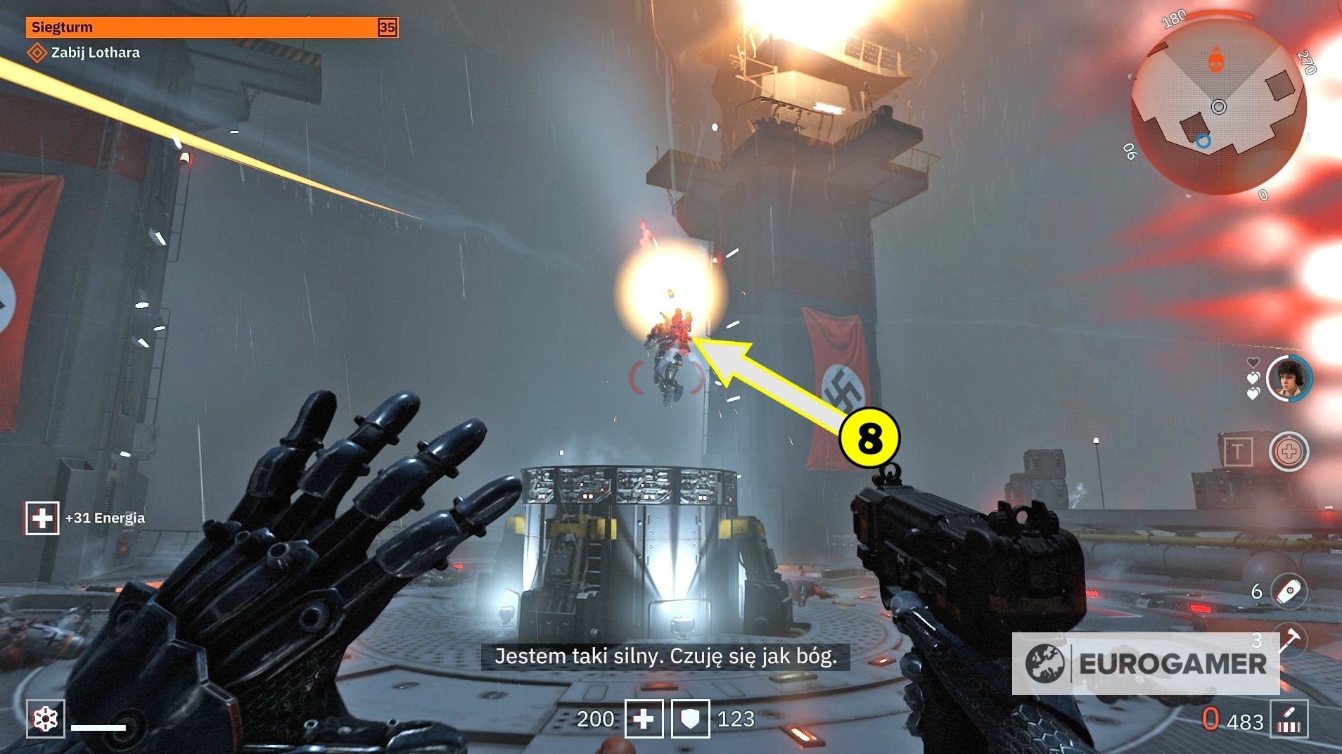 Wolfenstein: Youngblood - Siegturm: Boski klucz, generał Lothar (boss ...