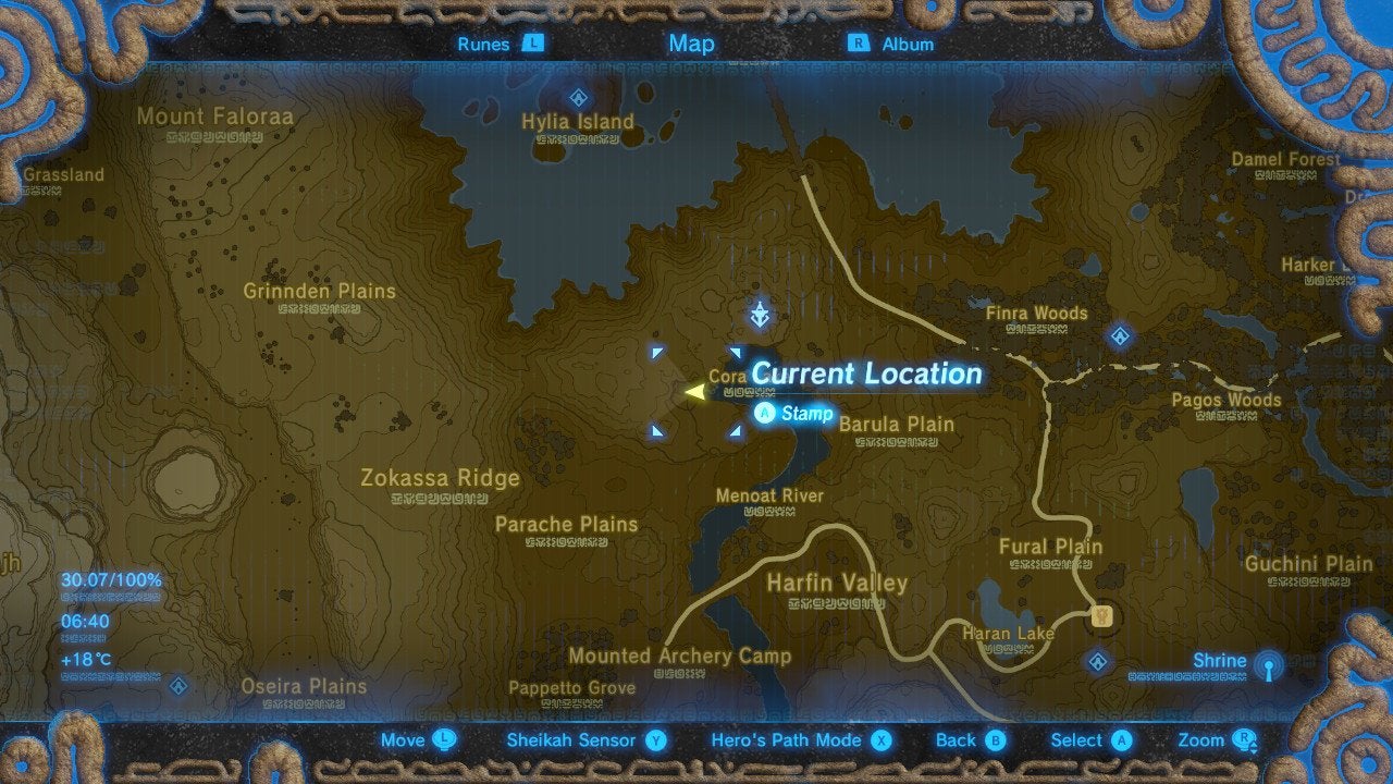 Zelda Breath of the Wild Treasure Garb of Winds - How to Get the Island ...