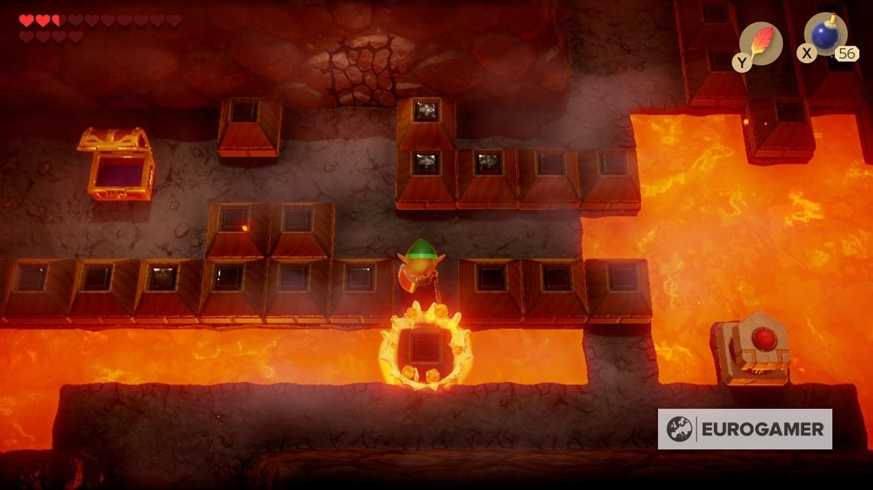 Zelda: Link's Awakening - Turtle Rock dungeon explored, crystal ...