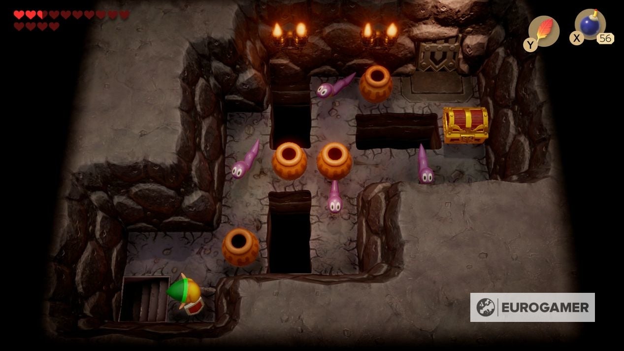 Zelda: Link's Awakening - Turtle Rock dungeon explored, crystal ...
