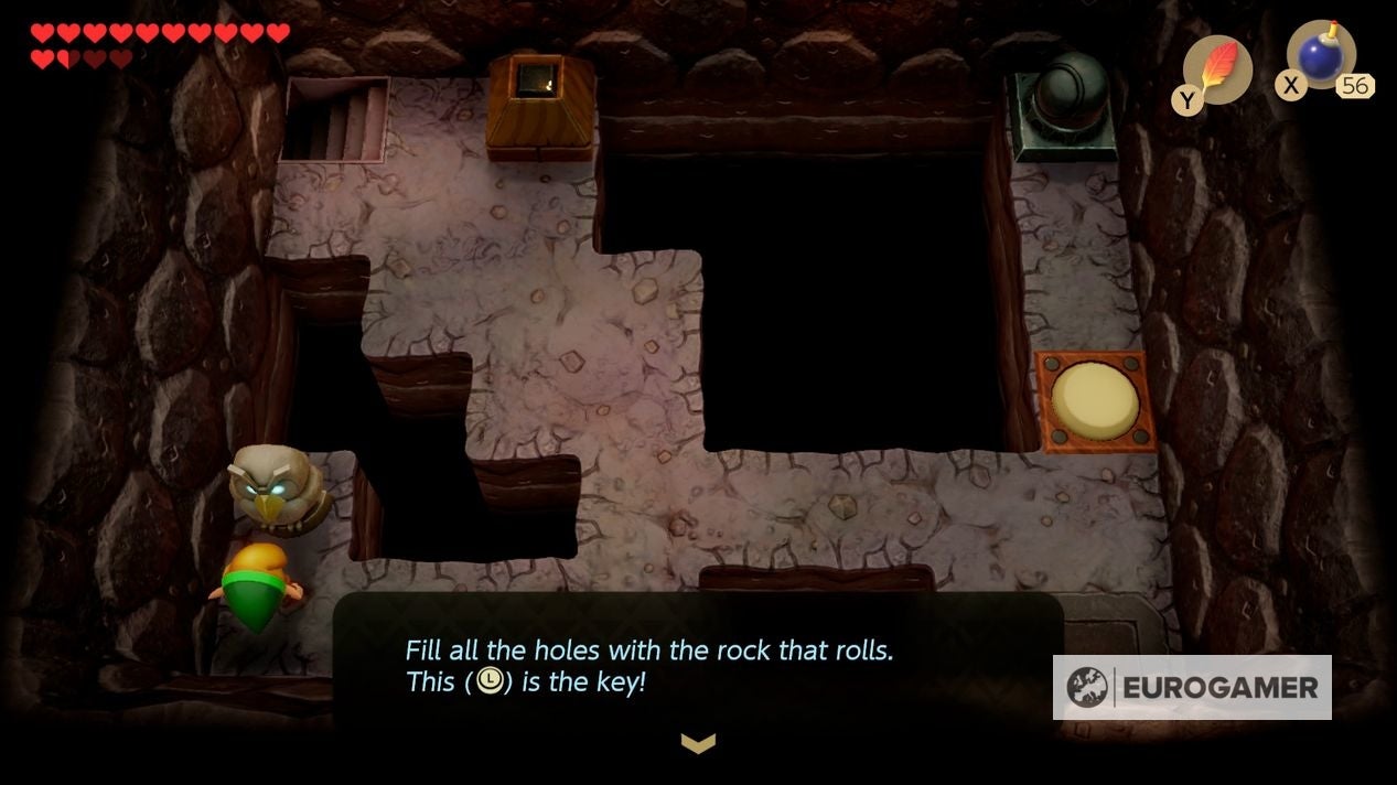 Zelda: Link's Awakening - Turtle Rock dungeon explored, crystal ...