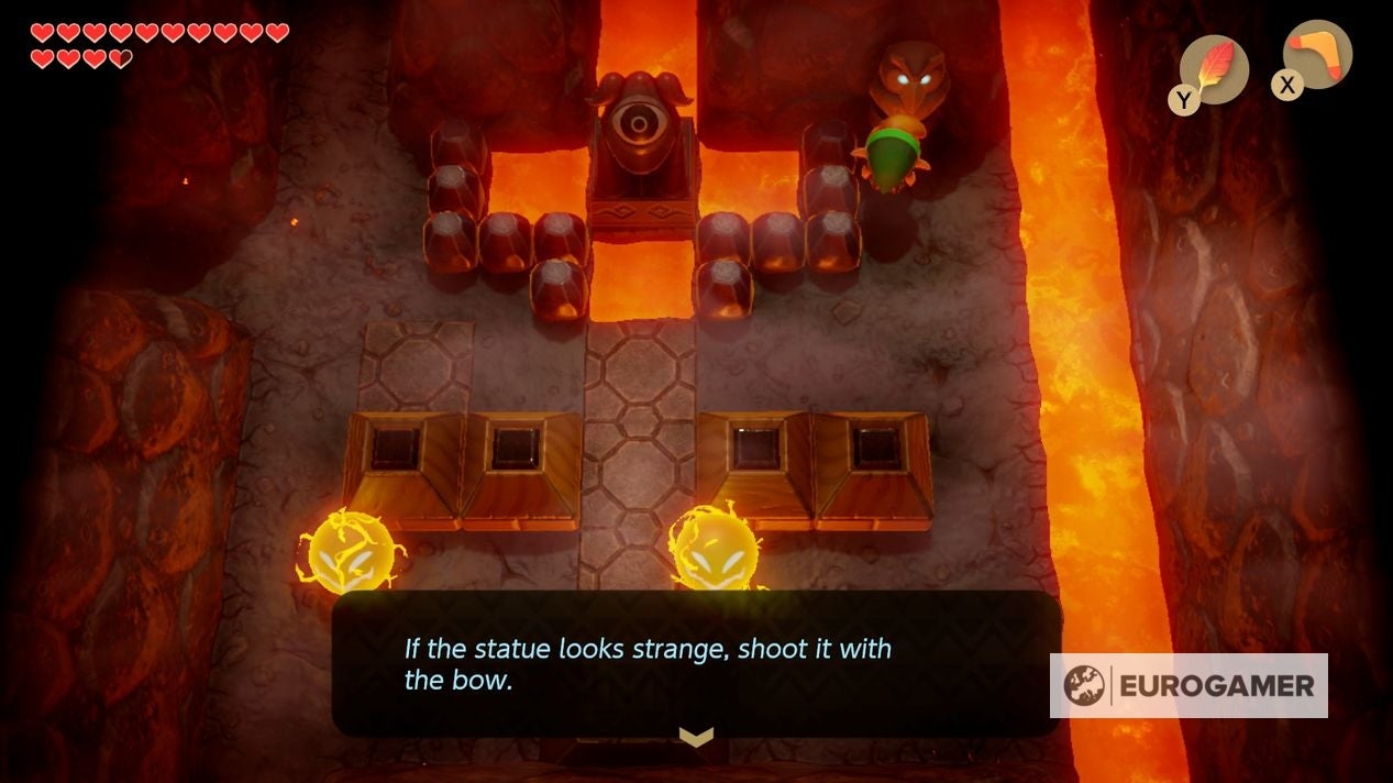 Zelda: Link's Awakening - Turtle Rock dungeon explored, crystal ...