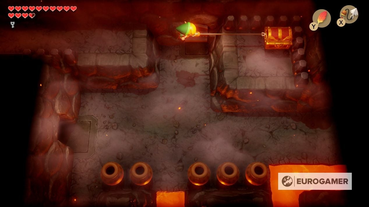 Zelda: Link's Awakening - Turtle Rock dungeon explored, crystal ...