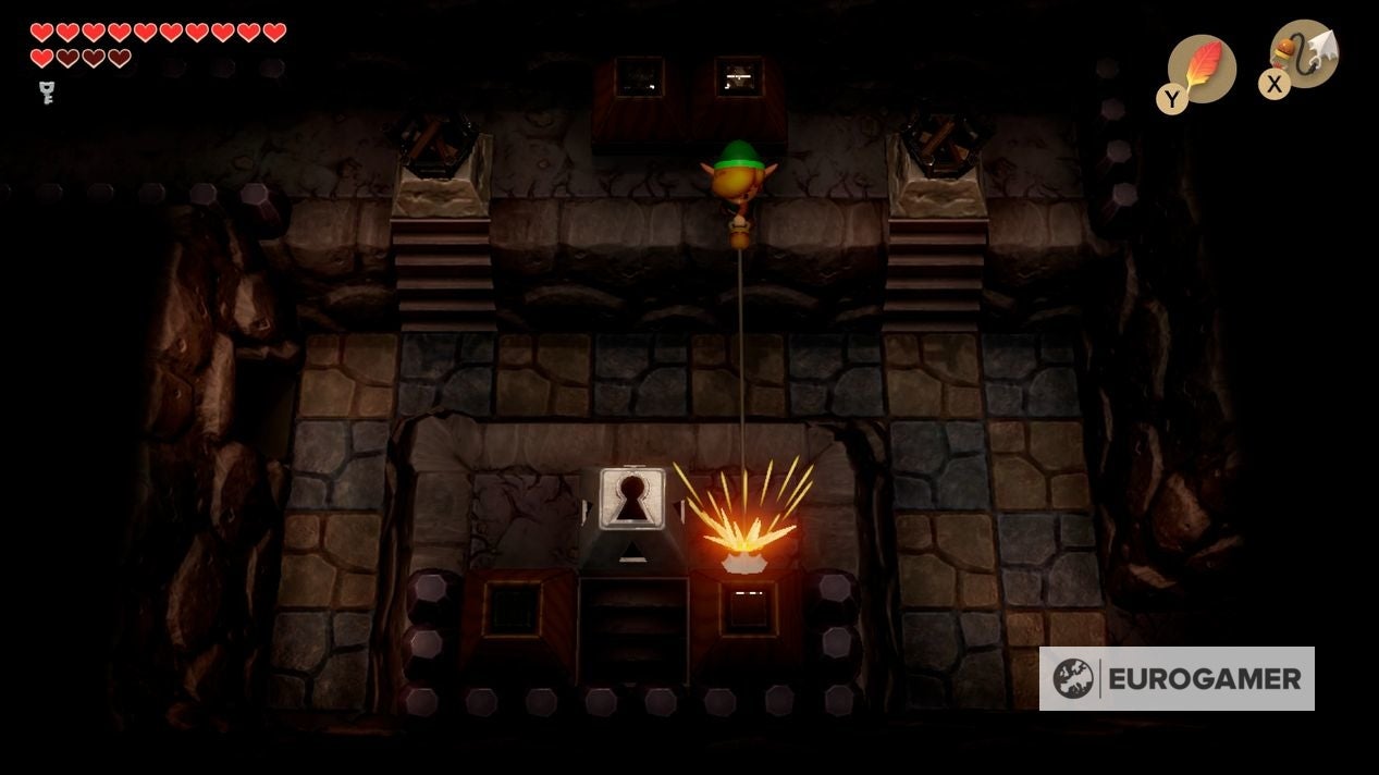 Zelda: Link's Awakening - Turtle Rock dungeon explored, crystal ...
