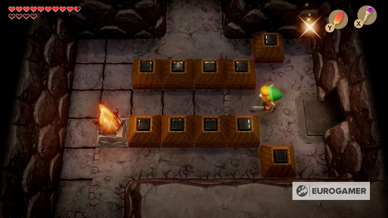 Zelda: Link's Awakening - Turtle Rock dungeon explored, crystal ...